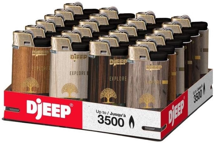 Djeep Ligher Deep Refillable Pocket Lighter – Smokey Mountain Glass